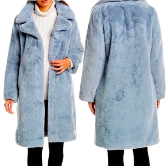 Badgley Mischka | Jackets & Coats | Badgley Mischka Coat Faux Fur Bunny ...